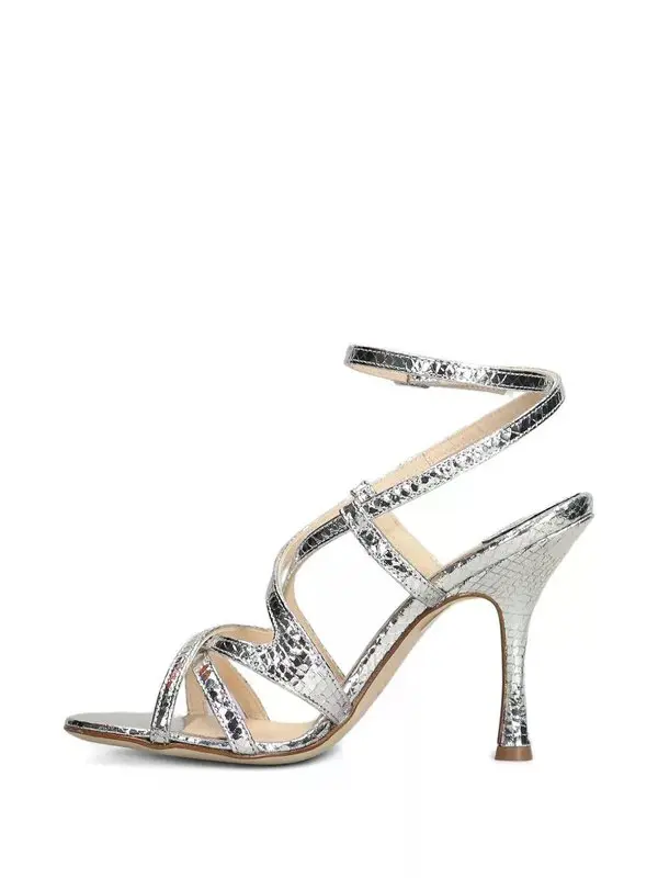 ANNA F. 100mm Leather Sandals