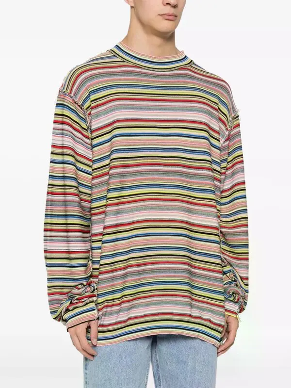 MAISON MARGIELA Striped Cotton Jumper