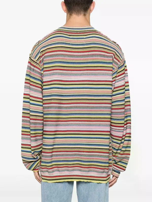 MAISON MARGIELA Striped Cotton Jumper