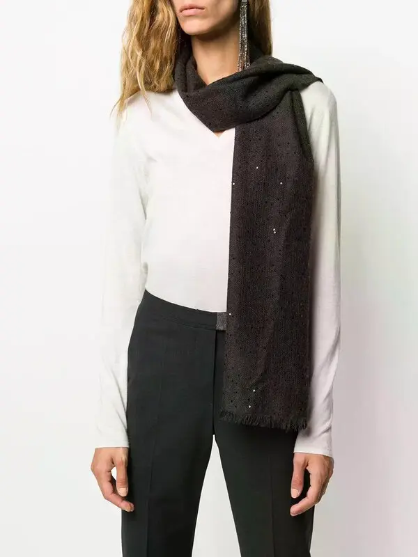 Brunello Cucinelli Sequin-embellished Scarf