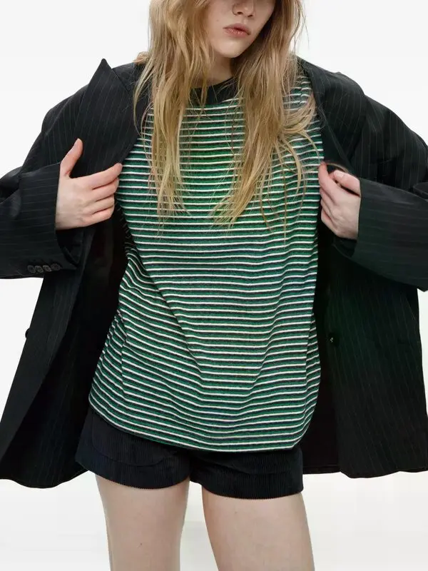 MAINLESS Striped Long-sleeve Top