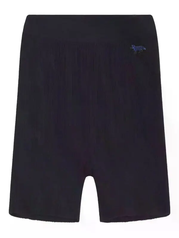 Maison Kitsuné Ribbed Shorts - Blue