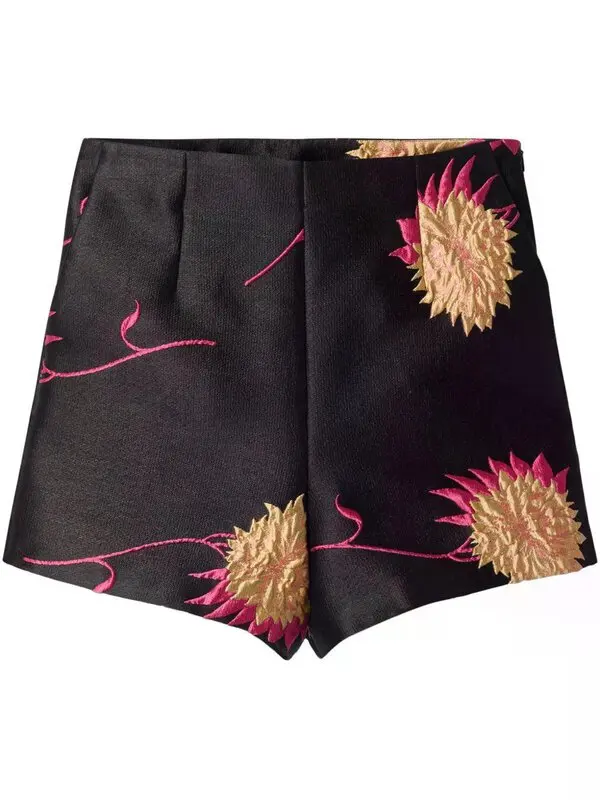 La DoubleJ Margarita Jacquard Shorts - Black