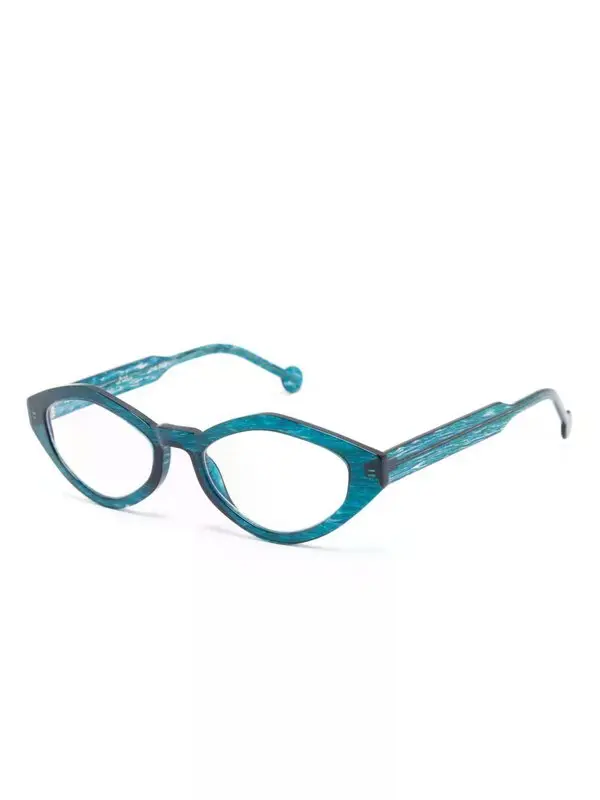 L.A. EYEWORKS Cowrie Oval-frame Glasses