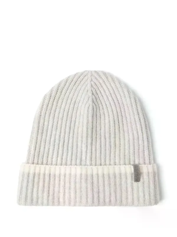 Brunello Cucinelli Monili-detail Beanie Hat - Neutrals
