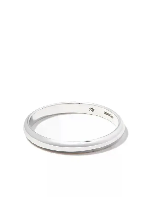 SPINELLI KILCOLLIN 18kt White Gold Half Round Ring - Silver