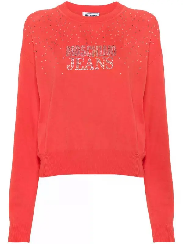 Moschino Logo-embellished Crew-neck Jumper
