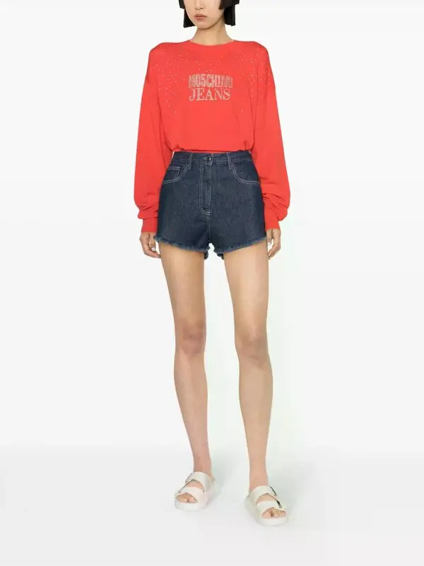 Moschino Logo-embellished Crew-neck Jumper
