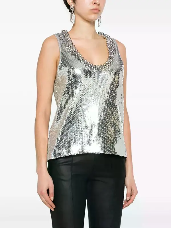 Rabanne Sequin-embellished Top