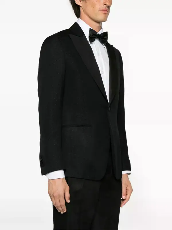 LARDINI Lurex-detail Single-breasted Blazer