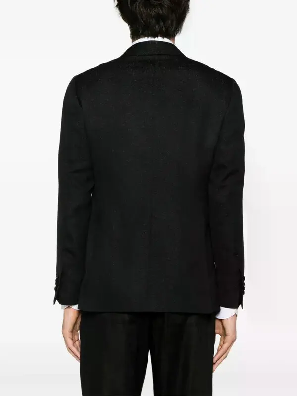 LARDINI Lurex-detail Single-breasted Blazer