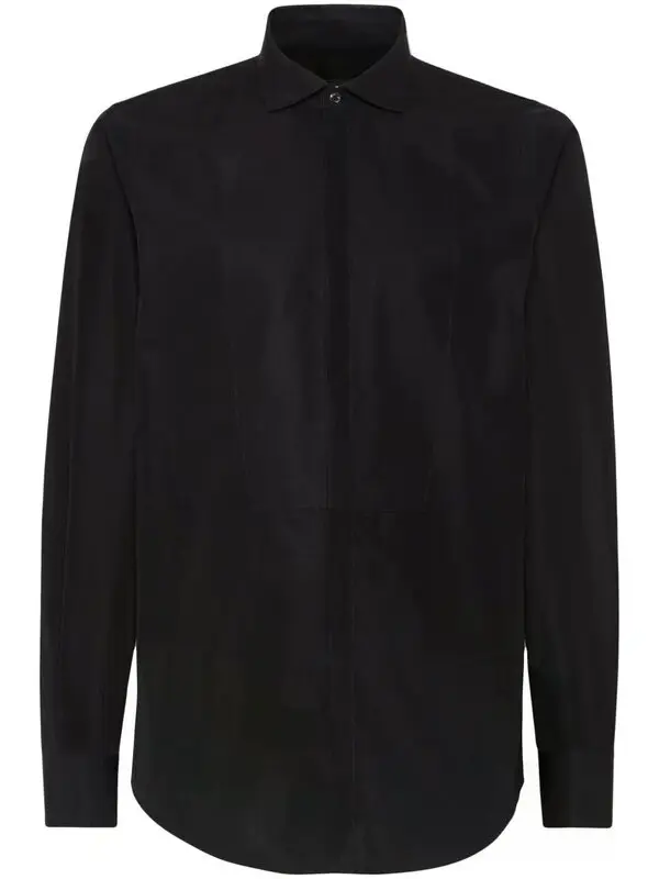 Dsquared2 Bib-front Long-sleeve Shirt - Black