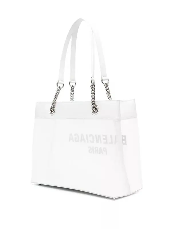 Balenciaga Duty Free Medium Tote Bag - White