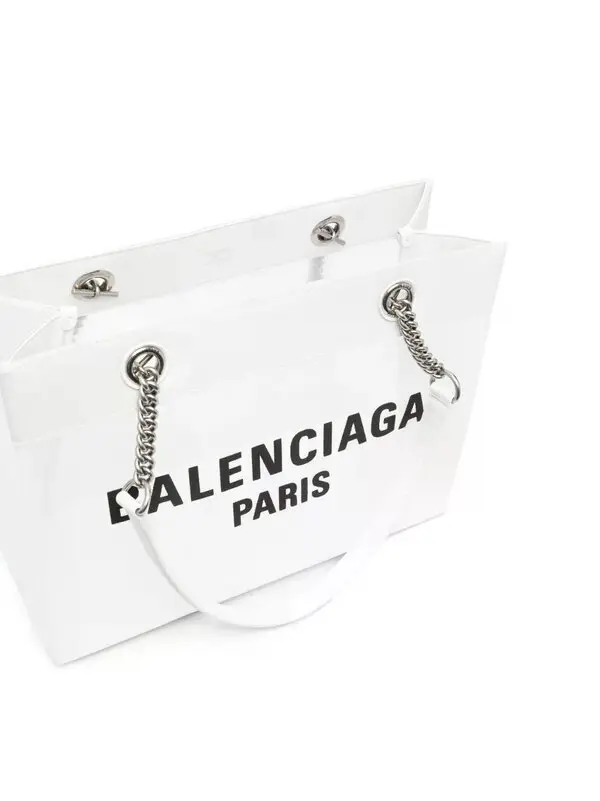 Balenciaga Duty Free Medium Tote Bag - White
