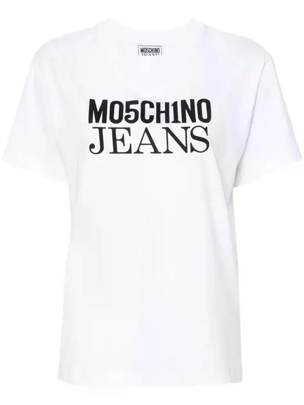 Moschino Logo-print Cotton T-shirt - White