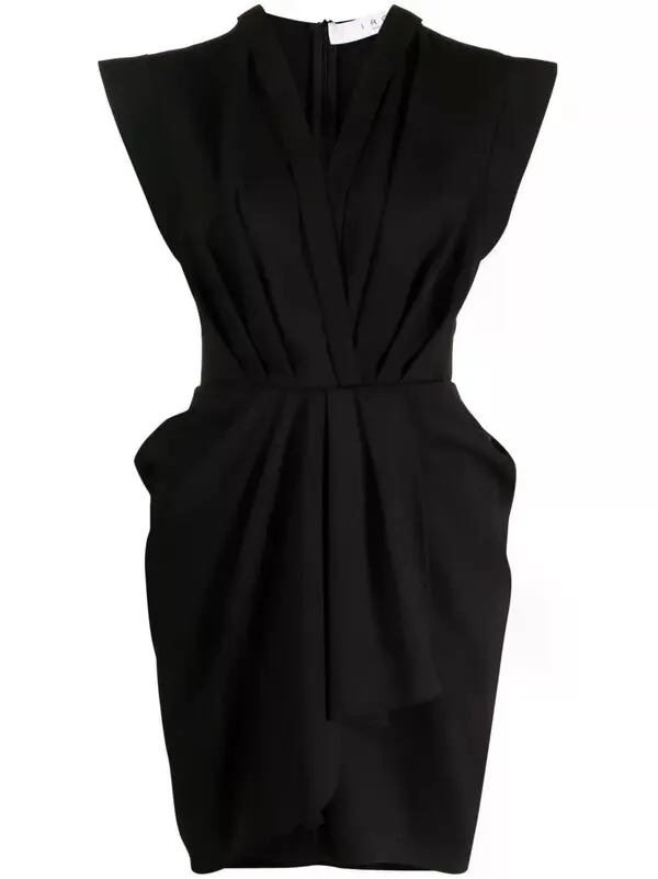 IRO PARIS Pheao Draped Wool Dress