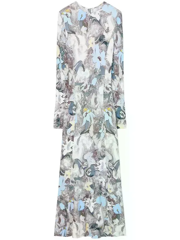 Tory Burch Printed Jersey Midi Dress