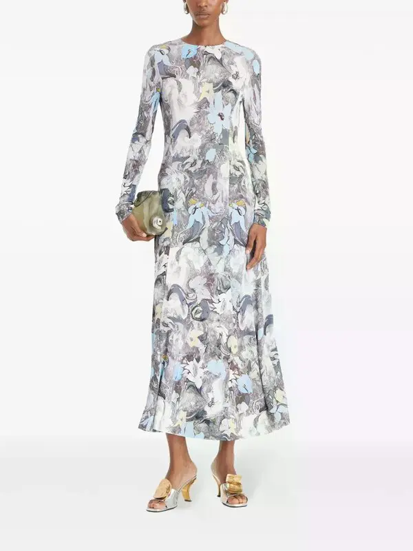 Tory Burch Printed Jersey Midi Dress