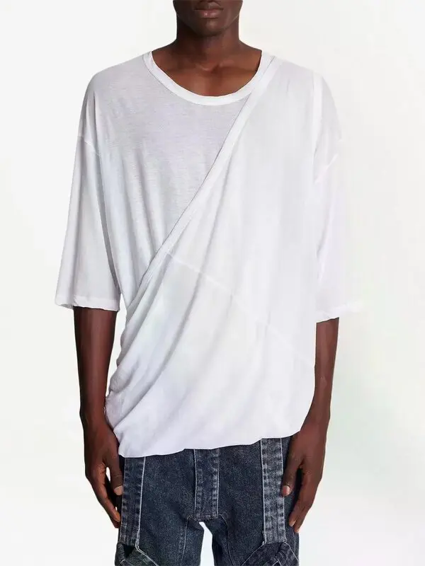 Balmain Gathered-panel Detail T-shirt