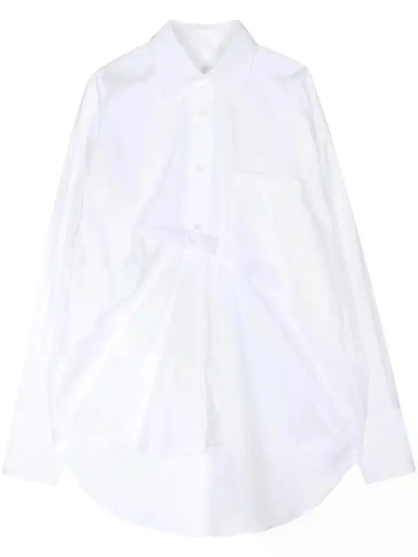 MARINA YEE Gathered Cotton Shirt