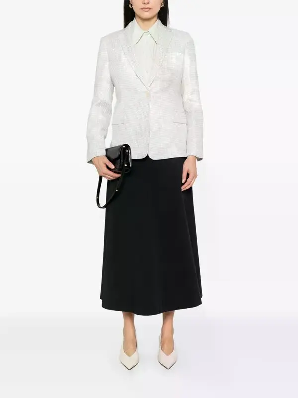 Theory Houndstooth-pattern Blazer