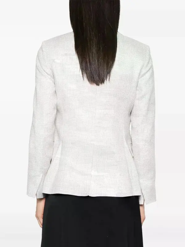 Theory Houndstooth-pattern Blazer