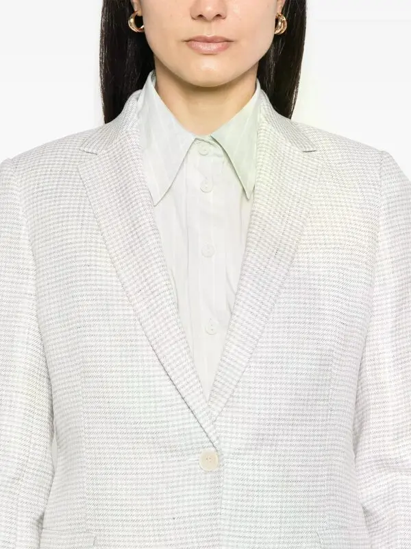 Theory Houndstooth-pattern Blazer