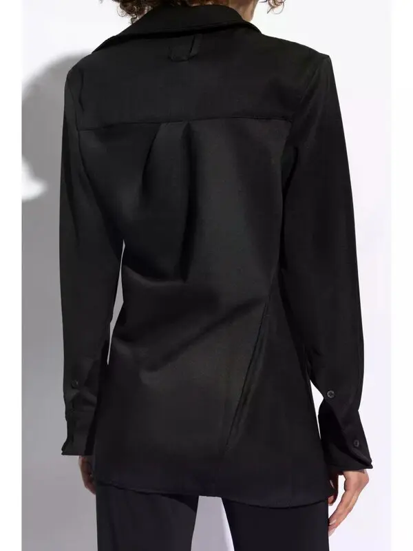 Jacquemus Asymmetric Long-sleeve Shirt - Black