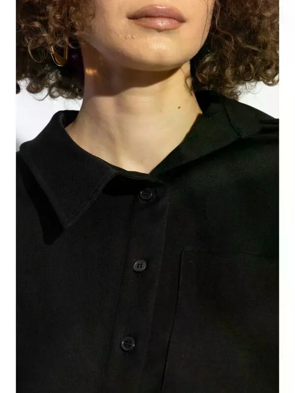 Jacquemus Asymmetric Long-sleeve Shirt - Black