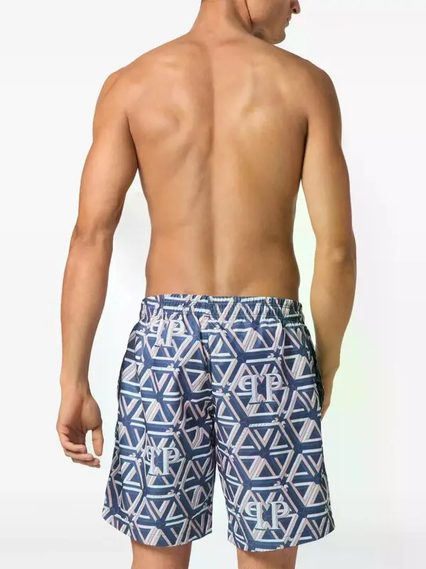 Philipp Plein Monogram Boxer Swim Shorts