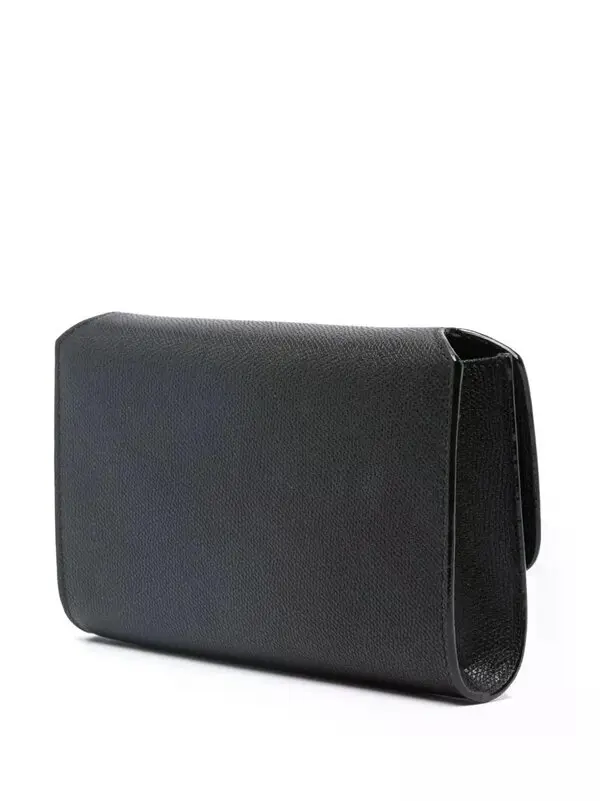 VALEXTRA Pebbled Leather Clutch