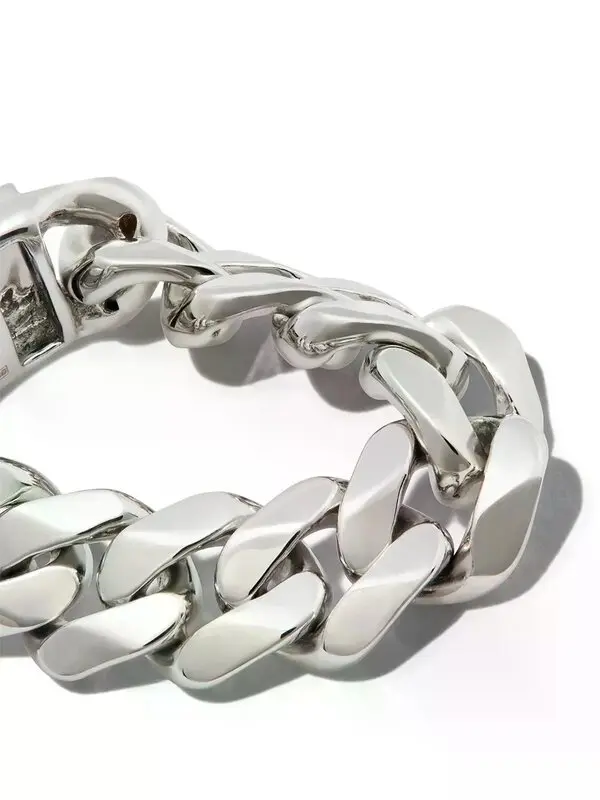 Shay 18k White Gold Id Flat Link Ring