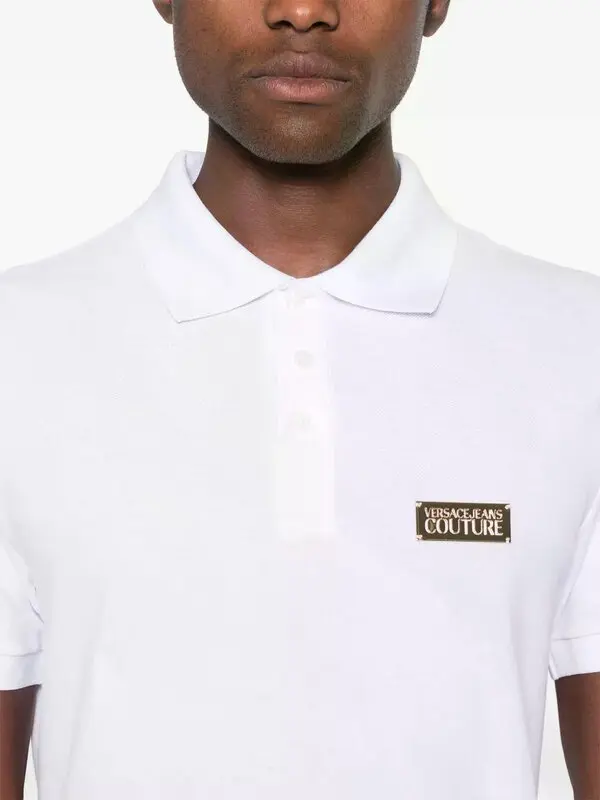 Versace Logo-plaque Polo Shirt