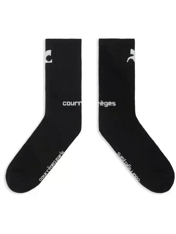 COURREGES Ac Sports Socks - Black