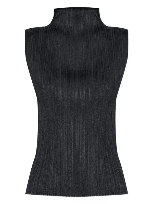 Issey Miyake Pleated Sleeveless Top
