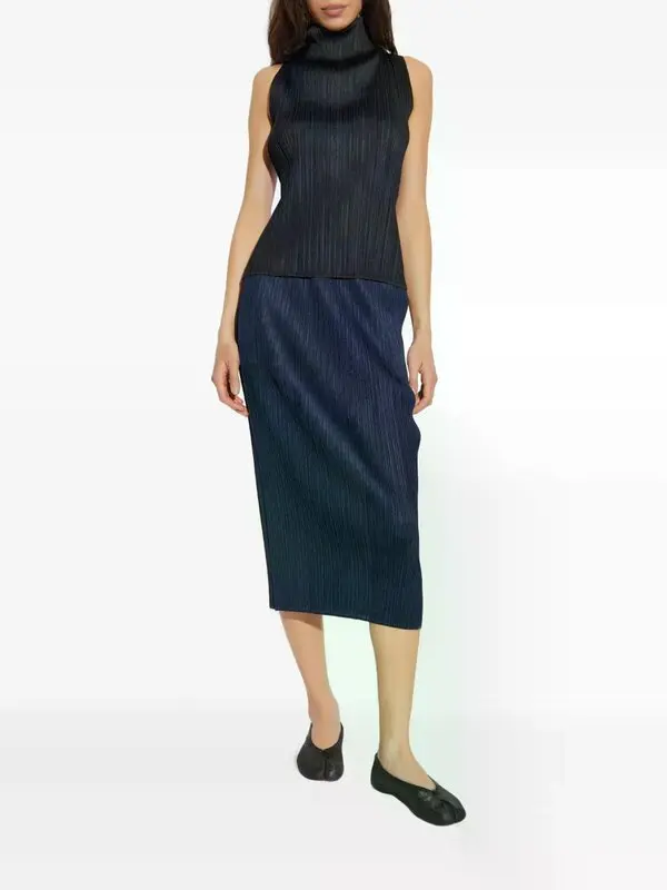 Issey Miyake Pleated Sleeveless Top