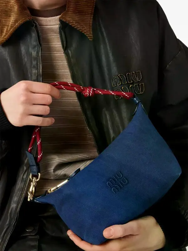 Miu Miu Gabardine Mini Bag - Blue