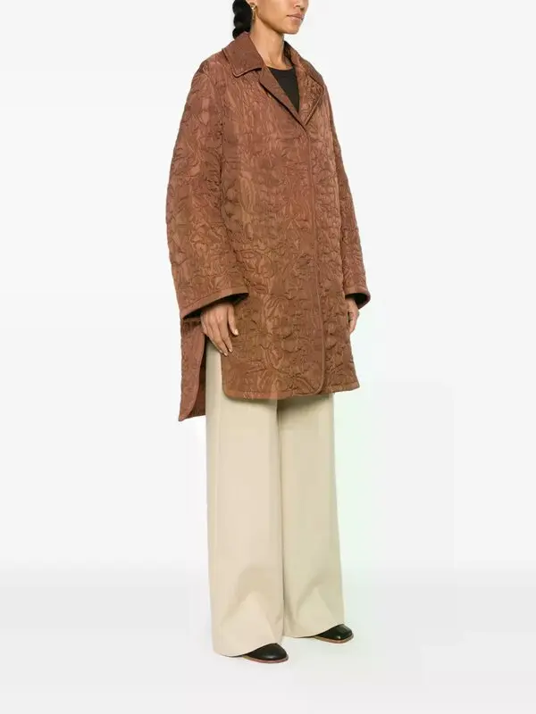 Ermanno Scervino Floral-pattern Quilted Coat