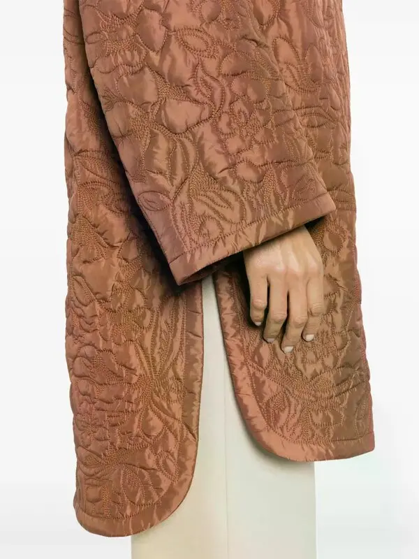 Ermanno Scervino Floral-pattern Quilted Coat