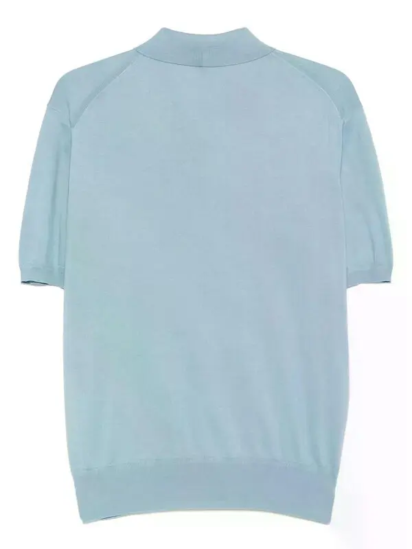 TOM FORD Cotton Polo Shirt - Blue