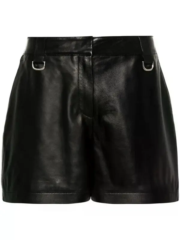 Off-White High-waisted Leather Shorts