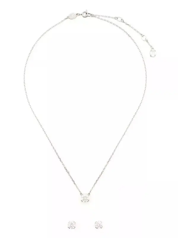 SWAROVSKI Constella Round-cut Earrings - Silver