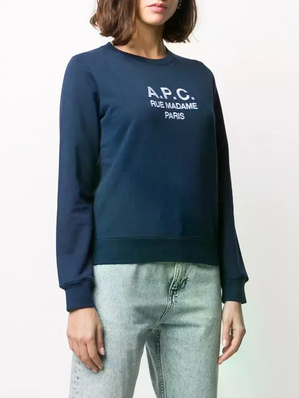 A.p.c. Tina Logo Embroidered Sweatshirt