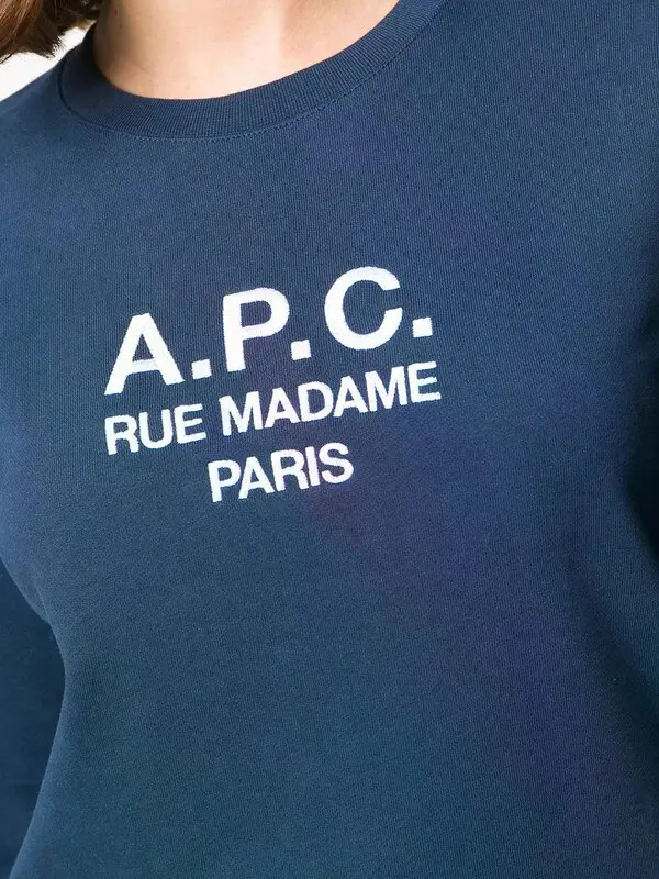A.p.c. Tina Logo Embroidered Sweatshirt