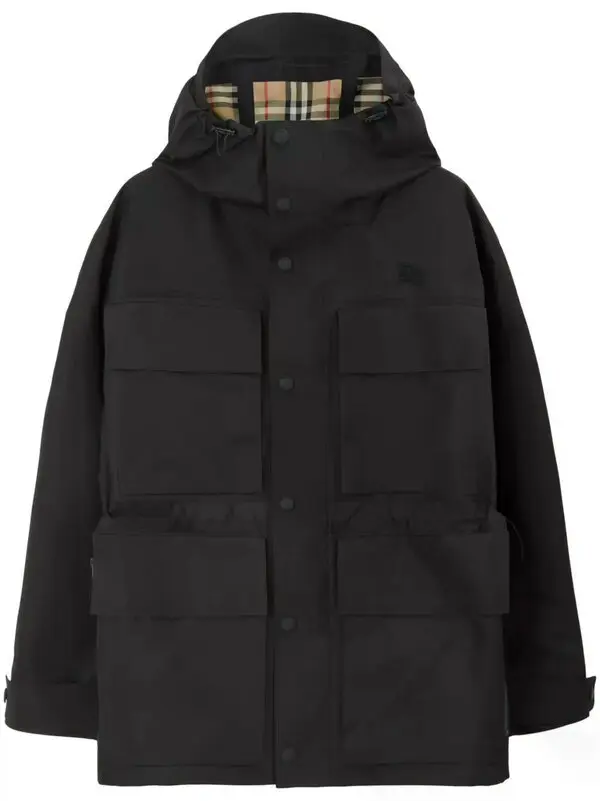Burberry Patch-pocket Parka Coat
