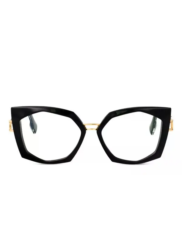 Cazal Logo-print Glasses - Black