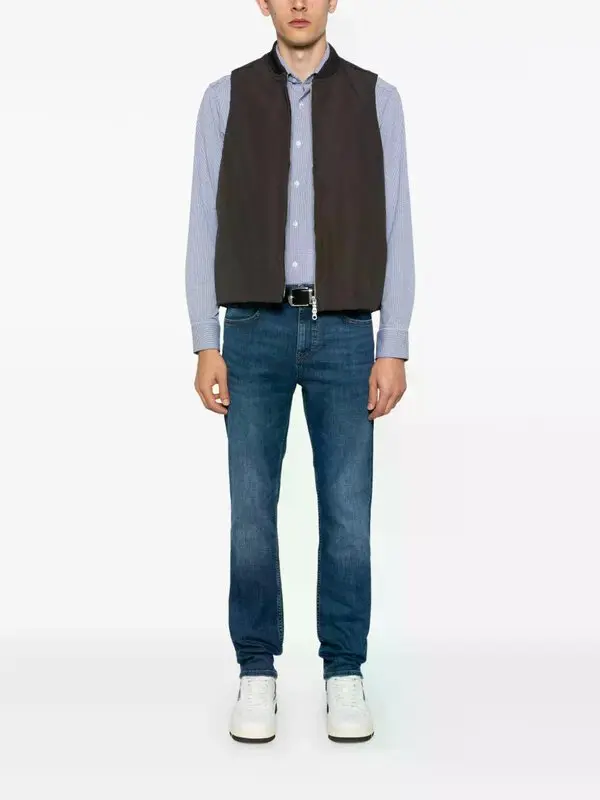 BOSS Gingham-check Long-sleeve Shirt