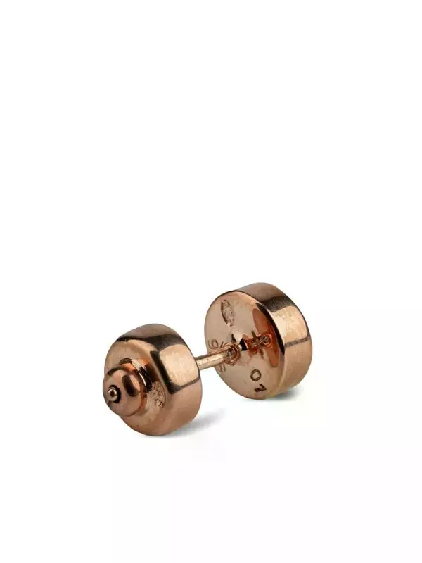 PARTS OF FOUR 18k Rose Gold-plated Sterling Silver Small Stud Earring With Blue Diamond - Pink