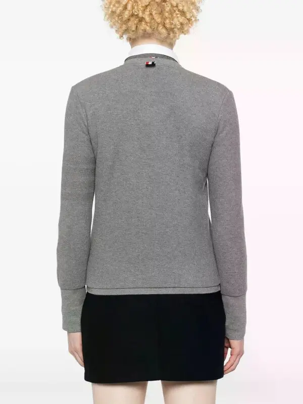 Thom Browne 4-bar Cotton Cardigan