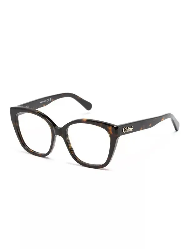 Chloé Tortoiseshell Square-frame Glasses